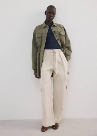 Mango T-shirt en m&eacute;lange de coton manches courtes bleu marine - Femme - XXS - MANGO