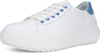 Ara Damen Monaco Sneaker, Weiss,Azzuro, 39 EU Weit