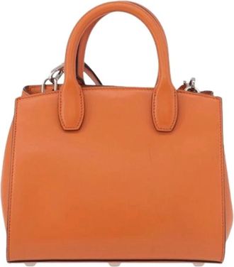 Ferragamo Sac &agrave; main en cuir doccasion - Femme - Pre-owned - Orange - Taille: ONE Size