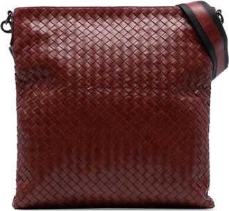 Bottega Veneta Hobo Bags - Nappa Intrecciato Crossbody - Gr. unisize - in Rot - f&uuml;r Damen