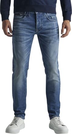 PME Legend Herren Jeans Commander 3.0 - Relaxed Fit - Blau - Fresh Mid Blue, Größe:36W / 38L, Farbvariante:Fresh Mid Blue PTR180-FMB