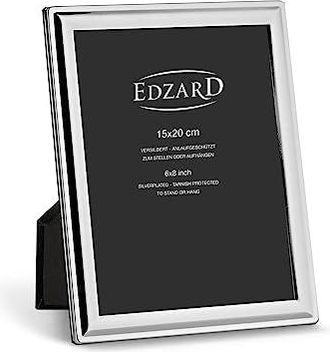 Edzard Cadre Photo Terni, argenté raffiné, résistant au ternissement, pour Photo 15 x 20 cm