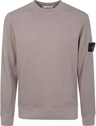 Stone Island Homme, Pulls, Beige, Taille: 2XL SweaT-shirt Ras du Cou