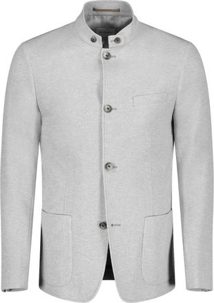 Roy Robson Teilgef&uuml;ttertes Jersey-Sakko mit Stehkragen und Struktur, Slim Fit in