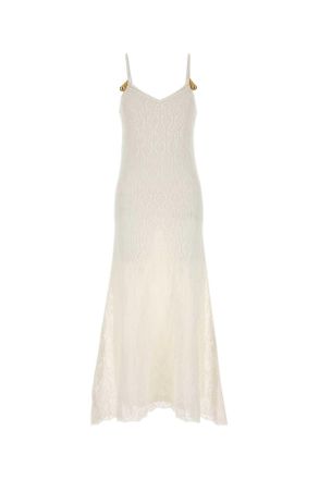 Bottega Veneta Wei&szlig;es Spitzenkleid