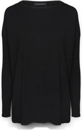 Elena Miro Femme, Blouses et Chemises, Noir, Taille: 44 FR Haut &agrave; encolure bateau