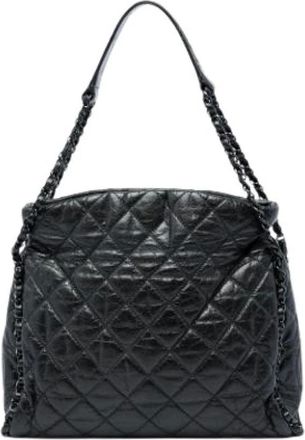 Chanel Pre-owned Chain Me Hobo - Femme - Pre-owned - Noir - Taille: ONE Size