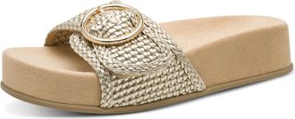 Marco Tozzi Marco Tozzi Damen Pantolette 2-27514-46 Hausschuh, Gold, 40 EU