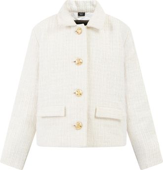 Faina Blazerjacke M&auml;dchen Wollwei&szlig;