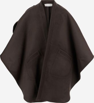 Niccol&ograve; Pasqualetti Cape en laine et cachemire Niccolo Pasqualetti avec poches