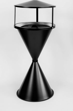 Szagato Standaschenbecher Diabola mit Dach 71x40 cm, schwarz, Marke: Szagato, Made in Germany (Ascher, Standascher, Aschenbecher)