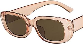 Generic 2025 Designer Small Box Square Fashion Punk Street Shooting Lunettes de soleil pour hommes et femmes (couleur : O, taille : 1)