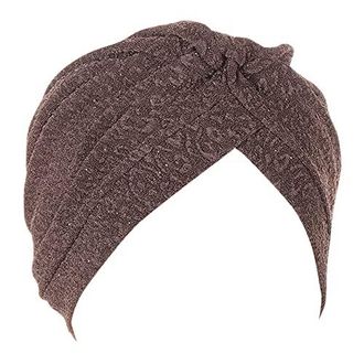 Generic Turban ethnique pour femme, couvre-chef, turban pour femme, chapeau de cancer, bandeau athl&eacute;tique pour homme, C, Taille unique