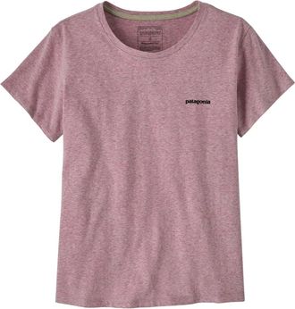 Patagonia Femme, Tops, Rose, Taille: 38 FR P-6 Logo Responsabili-Tee