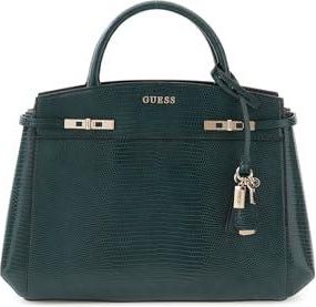 Guess sac &agrave; main sac &agrave; &eacute;paule bandouli&egrave;re Melinda Triple Compartment Satchel Forest vert fonc&eacute;