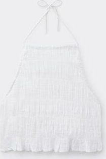 Calzedonia Oberteil Mit Volants Wei&szlig;