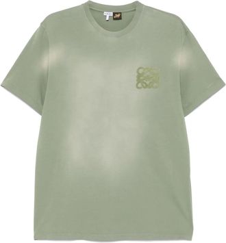 Loewe T-Shirt mit Anagram-Patch - Grün