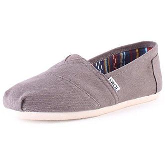 Toms Hommes Ash Toile Classic Espadrilles-UK 8