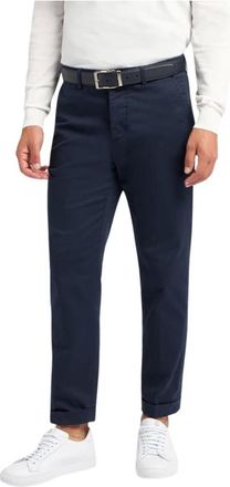Brooks Brothers Homme, Pantalons, Bleu, Taille: W33 Chinos Slim Fit en Coton Double Retors