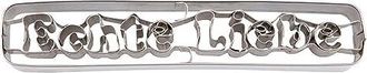 Städter Präge-Ausstecher Echte Liebe 13 cm Edelst, Edelstahl, Silber