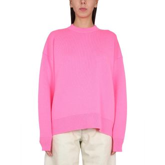 Palm Angels Intarsia Palm Sweater - - Knitwear - Damen - Rosa - S