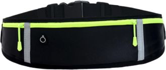 Cabilock Ultraleichter Laufgürtel mit Reflektierenden Streifen wasserdichte Sport Bauchtasche für Handy Joggen Fitness Verstellbarer Gurt für Damen und Herren