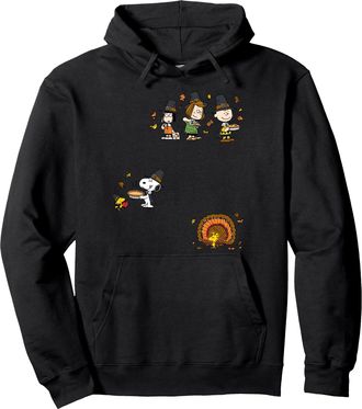 Peanuts Künstliches Design mit Mehreren Charakteren für die Thanksgivingparade Pullover Hoodie