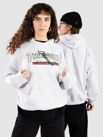 Thrasher Red Curb By Lsd Worldpeace Hoodie ash grey