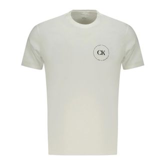 Calvin Klein Homme, Tops, Blanc, Taille: 2XL T-Chemises