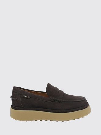 Tod's Plateau-Penny-Loafer aus Veloursleder mit Gummisohle