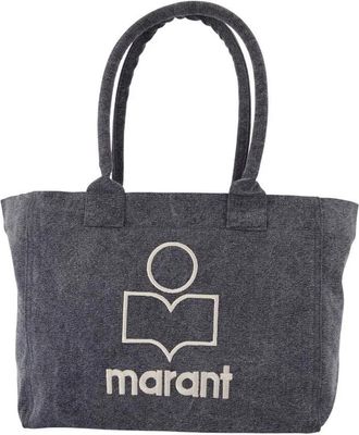 Isabel Marant Isabel Marant Shopper & Totes - Zipped Shopping Bag In Soft Faded Black Cotton - Gr. unisize - in Grau - für Damen