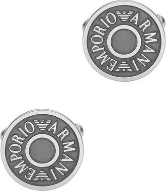 Emporio Armani Herren Manschettenkn&ouml;pfe aus Edelstahl