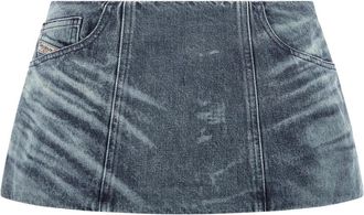 Diesel Femme, Jupes, Bleu, Taille: W28 De-Nora Mini Skirt