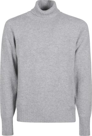 Drumohr Homme, Pulls, Gris, Taille: XL Pull Col Roul&eacute; Laine Fine Manches Longues