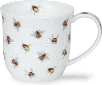 Dunoon Cumbrae Bees Becher aus feinem Knochenporzellan, 0,45 l