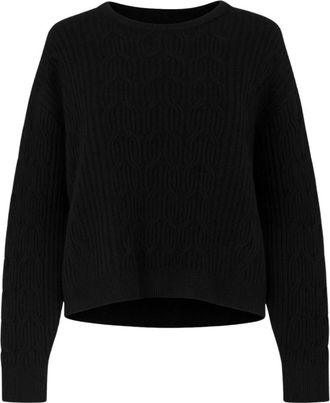 Twinset Femme, Pulls, Noir, Taille: 38 FR Pull Tressé en Noir