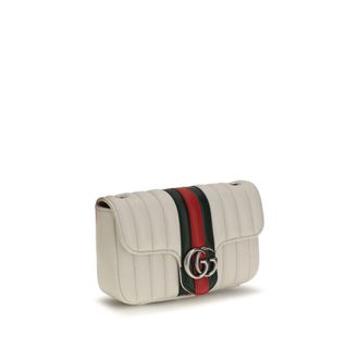 Gucci Marmont Shoulder Bag - White