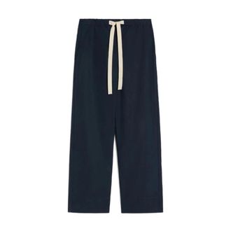 Max Mara Femme, Pantalons, Bleu, Taille: 34 FR Pantalon Argento