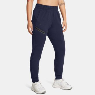 Under Armour Unstoppable Fleece Jogginghose f&uuml;r Damen Jasper Blau / Schwarz XXL