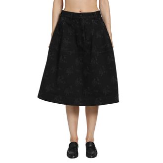Simone Rocha Denim Utility Hip Bustle Skirt
