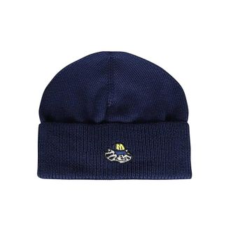 Msgm Merinowolle Gestrickte Beanie M&uuml;tze - - Accessories - Herren - Blau - ONE SIZE