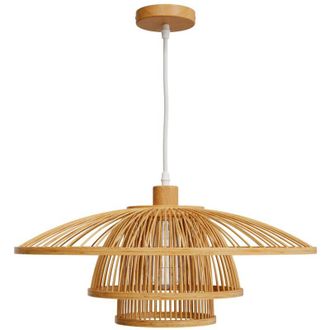 Rendez-Vous D&eacute;co Rendez-vous D&eacute;co - Suspension en bambou naturel et m&eacute;tal D50 cm - mirabel