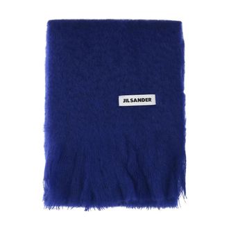Jil Sander Mohair-Mischung Schal - - Accessories - Damen - Blau - ONE SIZE
