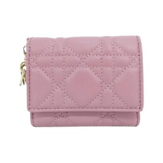 Dior Pre-owned Leder Portemonnaie - - Pre-owned - Damen - Lila - ONE SIZE