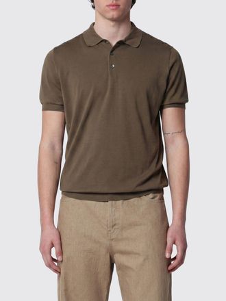 Drumohr Polo en maille de coton &agrave; manches courtes avec col c&ocirc;tel&eacute;