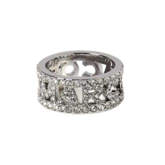 Marc Jacobs Femme, Accessoires, Gris, Taille: 47 MM Bijoux Silver Ring