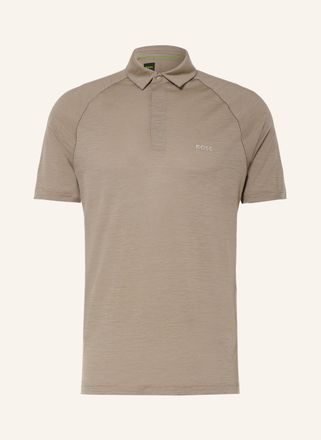 HUGO BOSS Funktions-Poloshirt braun