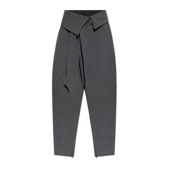 The Attico Hoch taillierte Hosen - - Trousers - Damen - Grau - 2XS