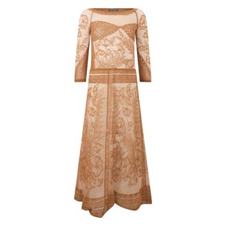 Alberta Ferretti Damen, Kleider, Beige, XSGr&ouml;&szlig;e