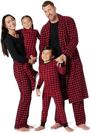 Amazon Essentials Ensembles de Pyjamas de Noël Assortis pour la Famille Homme, Carreau Buffalo Classique, XL